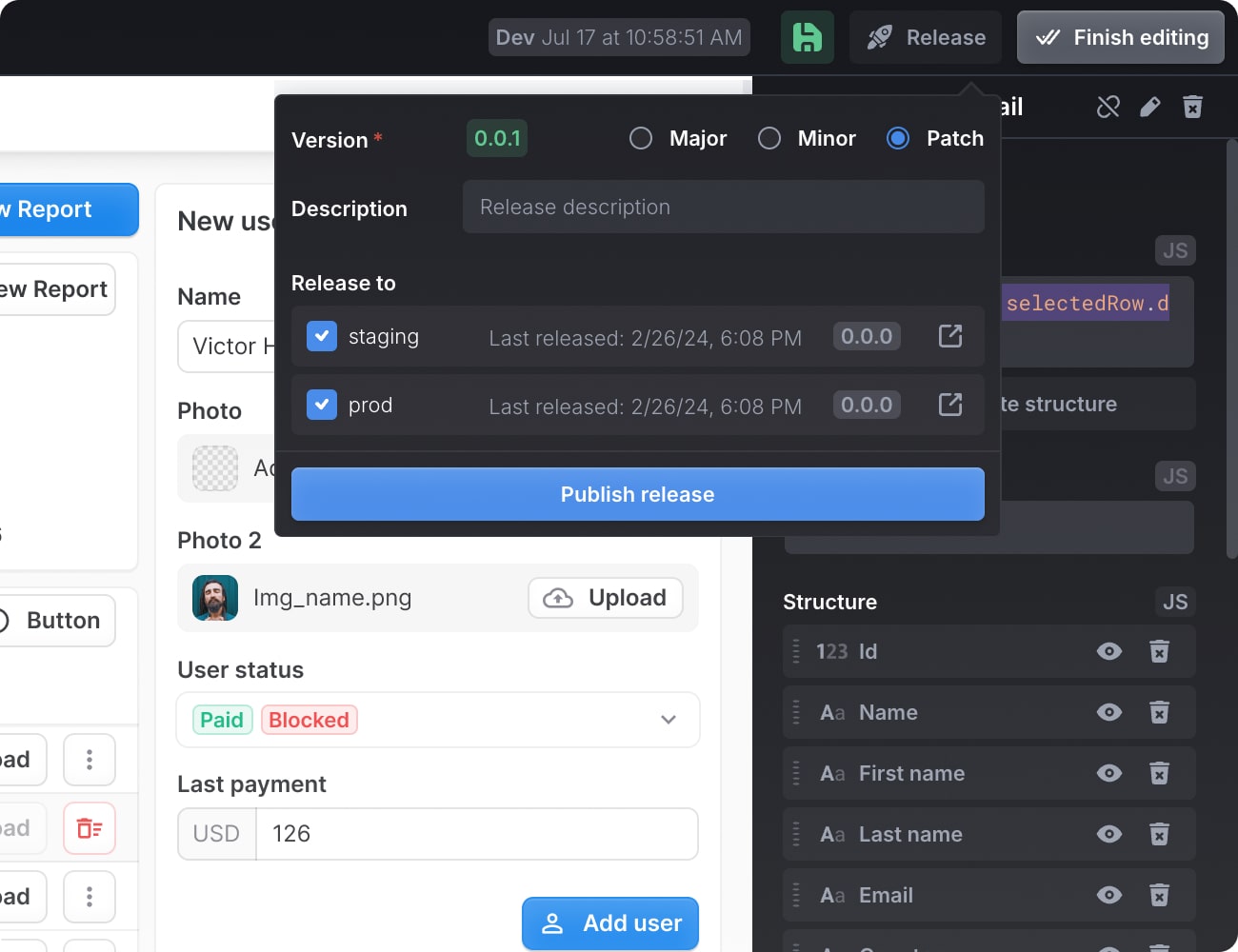 Low code platform | UI Bakery